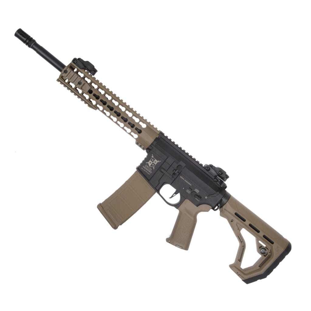 Delta Armory AR15 KeyMod 10″ Charlie EAGLE Half Tan AEG Airsoft Tüfek ...