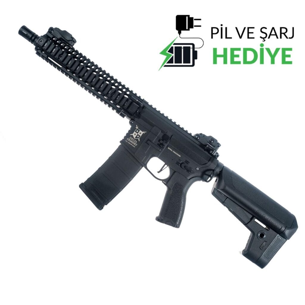 Delta Armory AR15 MK18 BRAVO Siyah AEG Airsoft Tüfek - ISG Airsoft