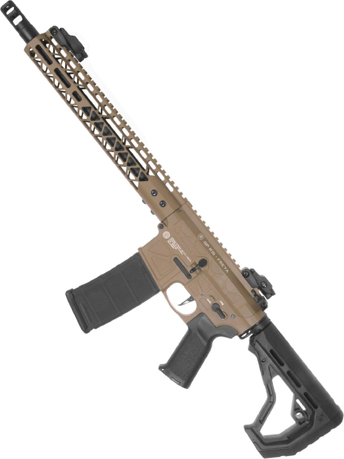 Delta Armory FREYA R15 SKELETON 13″ Half Tan AEG Airsoft Tüfek - ISG ...