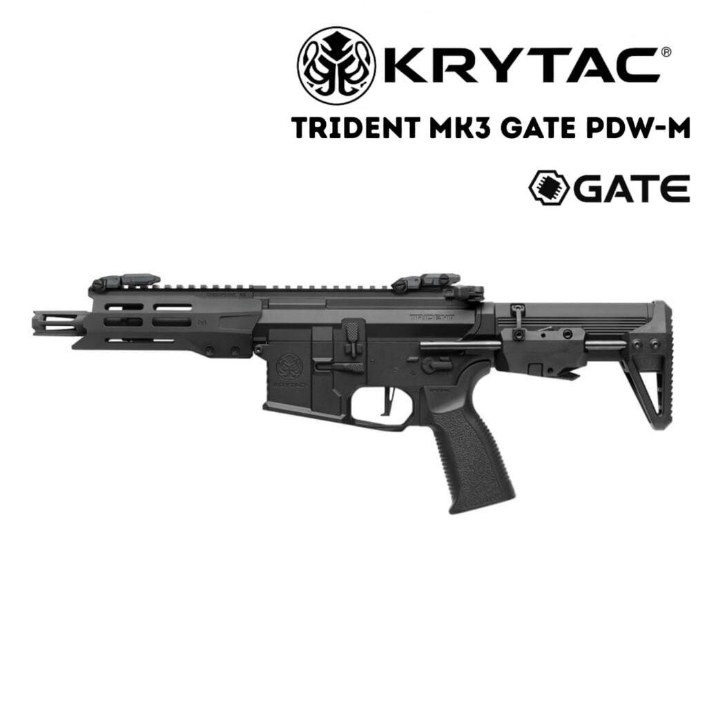 KRYTAC Trident MK3 GATE PDW-M (M-Lok) Siyah AEG Airsoft Tüfek - ISG Airsoft