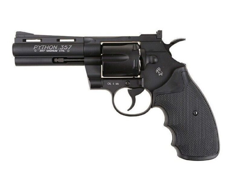 CYBERGUN Colt Python 4″ CNC Siyah CO2 Airsoft Tabanca - ISG Airsoft