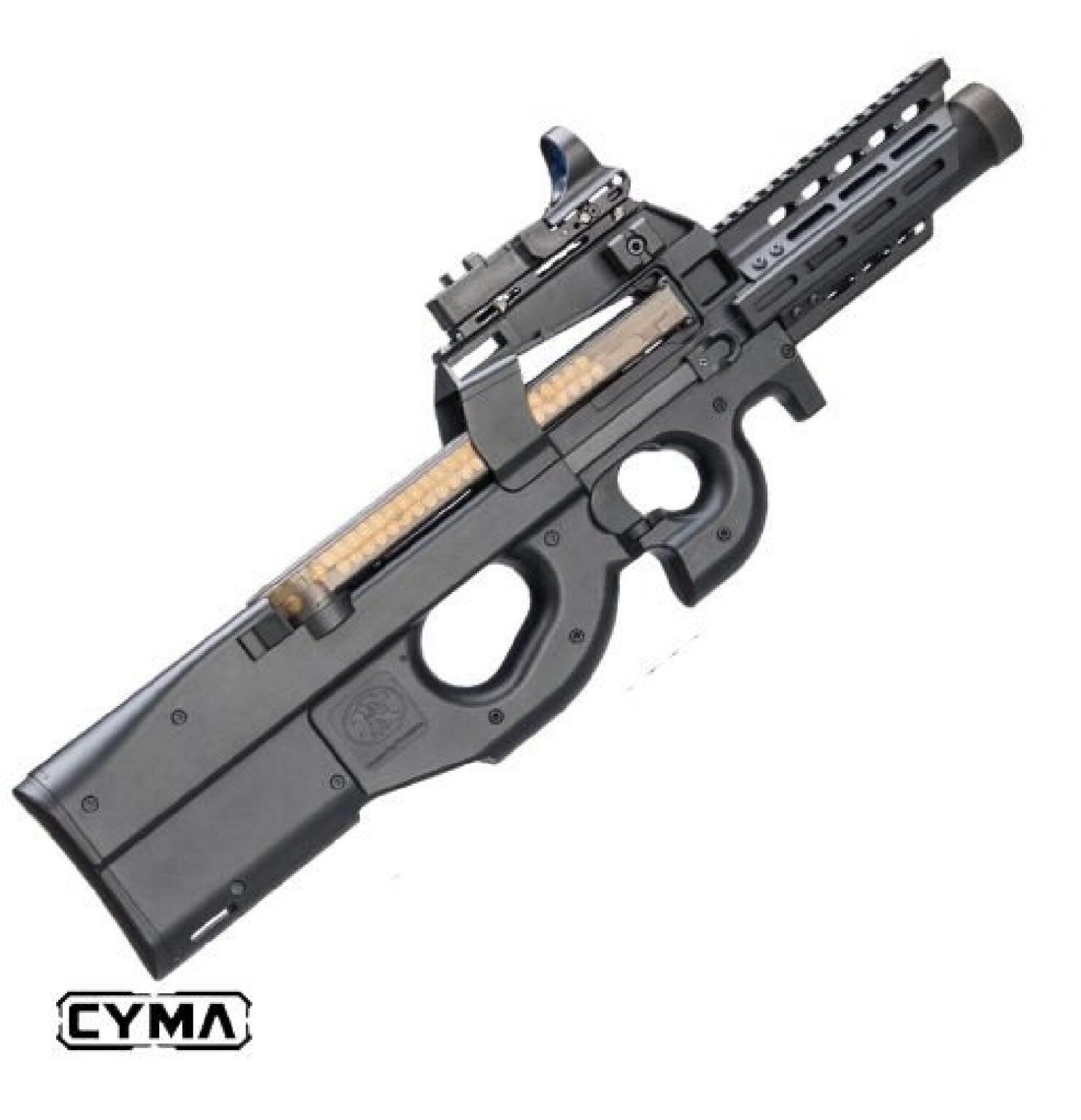 CYMA P90 RIS Raylı Siyah AEG Airsoft Tüfek - ISG Airsoft